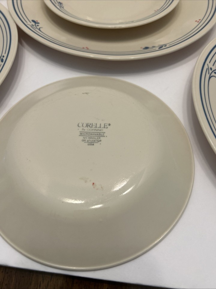 12 Piece Vintage CORELLE Country Violets Dinnerware Set 6ea Dinner ...