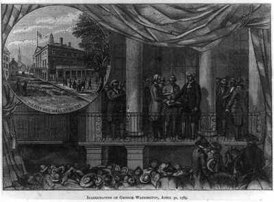 Photo:Inauguration of George Washington, April 30, 1789 | eBay