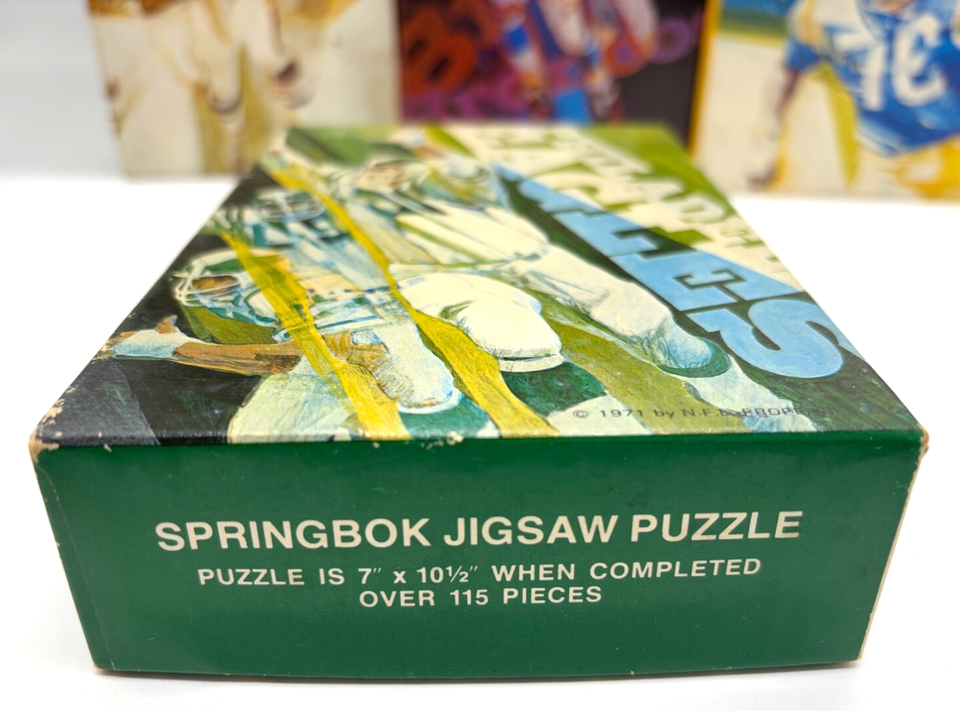 Springbok Vintage 1970's NFL Football Team Puzzle PICK ONE! Bills ...