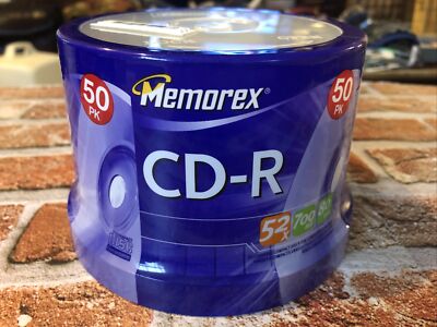 Memorex Music CD-R 50 Pack Spindle 52X 700 MB 80 Min Blank Recordable ...