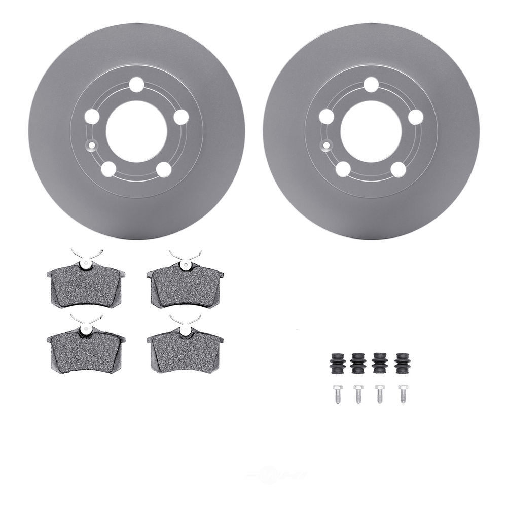Disc Brake Kit-Geospec Rotors with 5000 Advanced Brake Pads includes ...