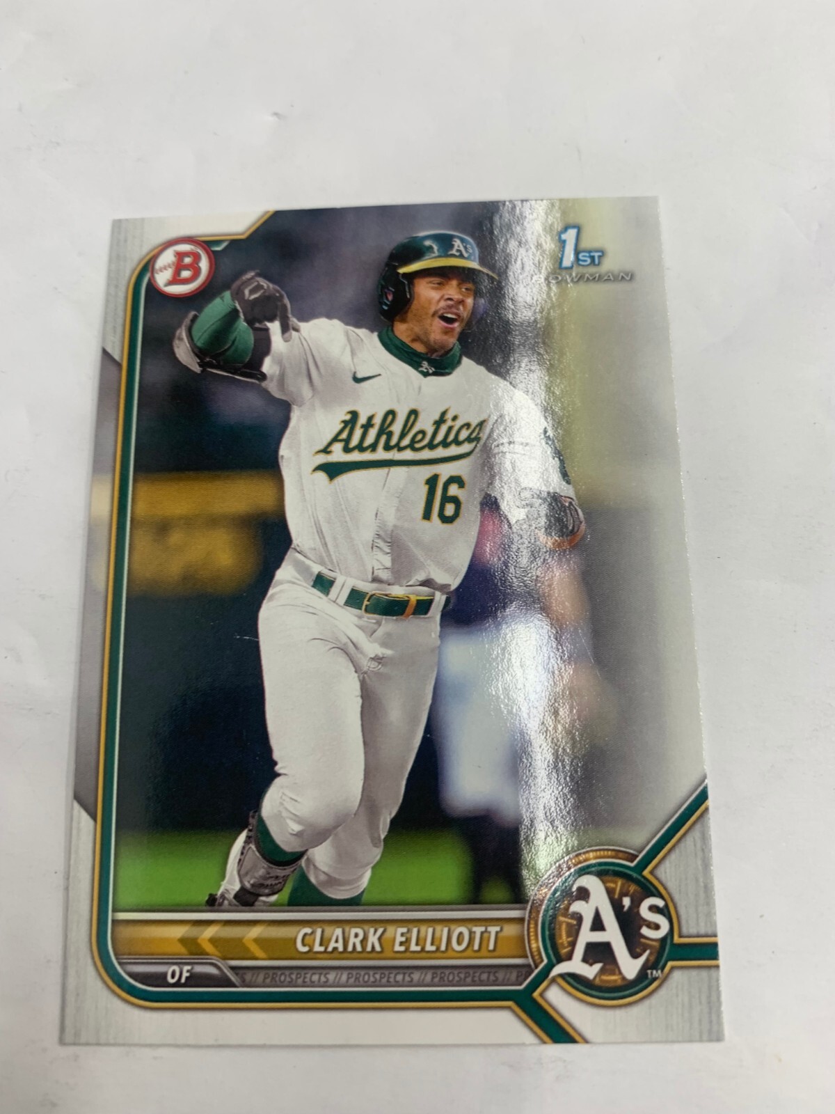 Clark Elliott Card 2021 Oakland Athletics Team Card | eBay