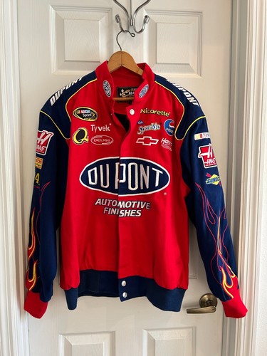 2008 Jeff Gordon #24 Dupont Nascar Racing Jacket Bomber Mens L Red ...