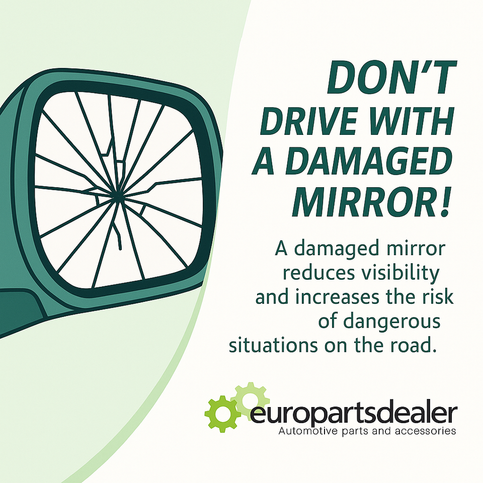 For Vauxhall Ampera 12-16 Left passenger side Aspheric wing mirror ...