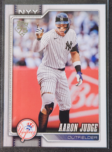 AARON JUDGE 2026 Topps Series One 75th Anniv. #1 NEW YORK YANKEES NM ...