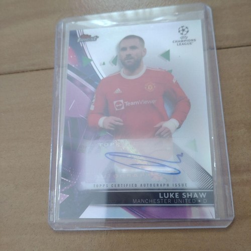 Luke Shaw Autographed Card 2021/22 Topps UEFA Champions League ...