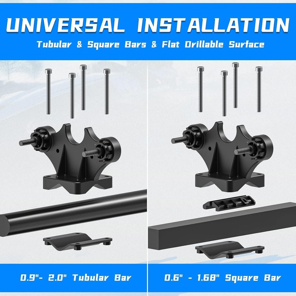 Double Gun Holder Rack for ATV Gun Mount for ATV Bow Rack Tool Grips ...