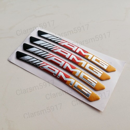 4 PCs For 3 Color AMG Letter Emblem Badge Sport Wheel Wheels Rim ...