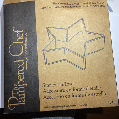 Pampered Chef Star Form/Insert # 1545 in Box | eBay