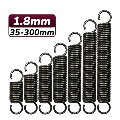 Zugfeder mit Haken 65Mn Federstahl Feder, ø 9-18 mm, 35-300 mm Lang, d ...