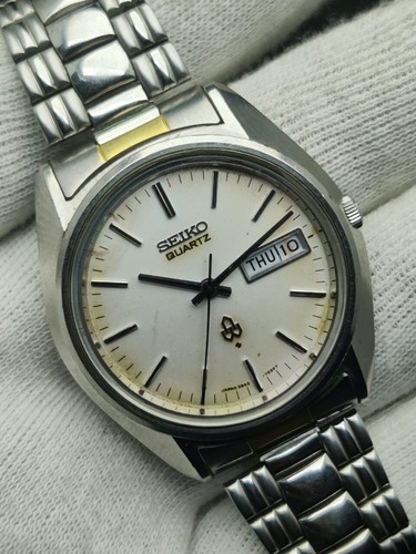 Seiko Quartz JDM 3803-7030 Day/Date Patina Dial Vintage Men's Watch ...