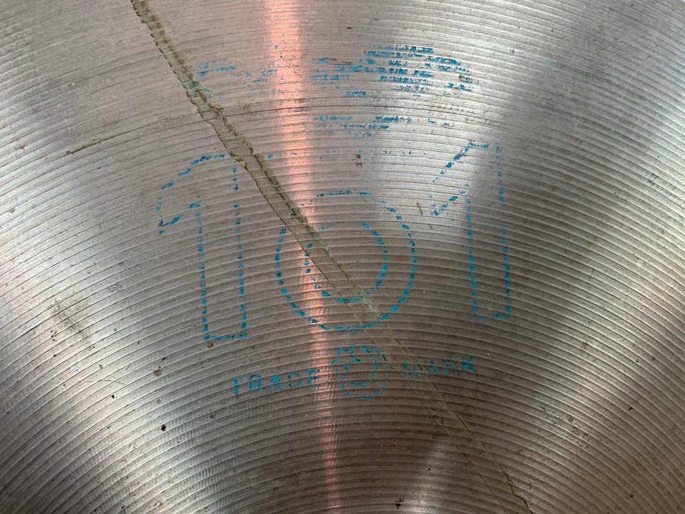AUDIO Sample PAISTE 101 18" CRASH CYMBAL Nickel Silver 70s 80s Vtg ...