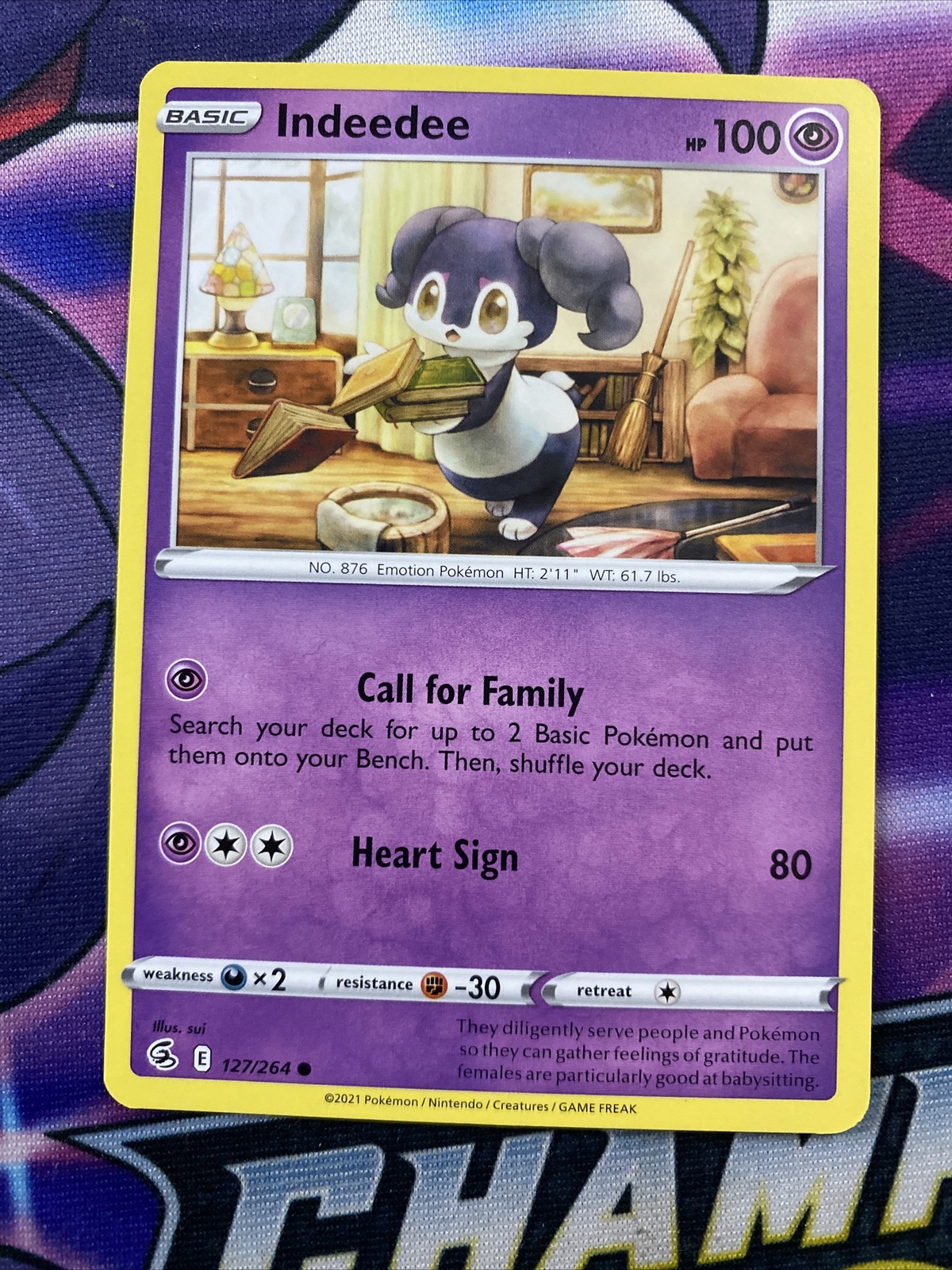 Pokemon TCG Fusion Strike Indeedee 127/264 | eBay