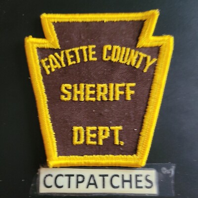FAYETTE COUNTY, PENNSYLVANIA SHERIFF SHOULDER PATCH PA | eBay