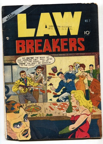Law Breakers #7 1952 - Charlton -FR/G - Comic Book | eBay