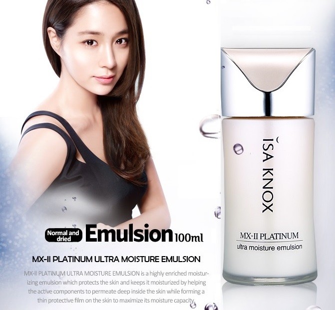 ISA KNOX MK 2 Platinum Ultra Moisture Emulsion 100 ml Moisturizing & Elastine 8801051942286| eBay