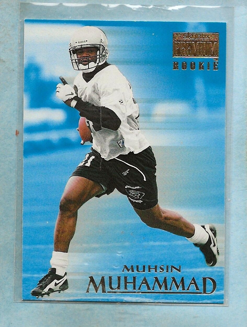 MUHSIN MUHAMMAD - 1996 Skybox Premium "Rookie" - #217 - Panthers -Comb ...