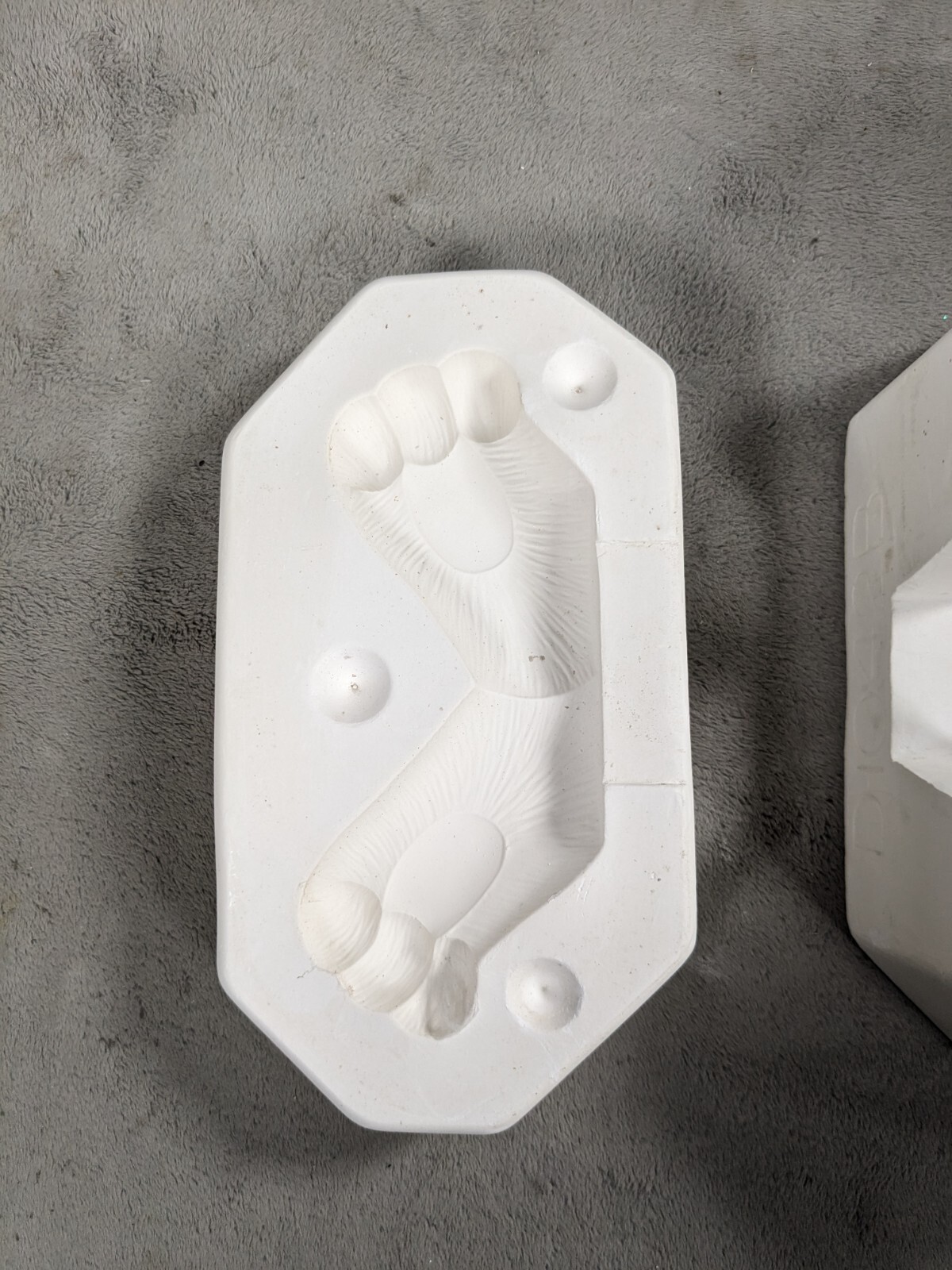Vintage Ceramic Slip Casting Mold Of Feet For Kitty Donas Mold D-1042B ...