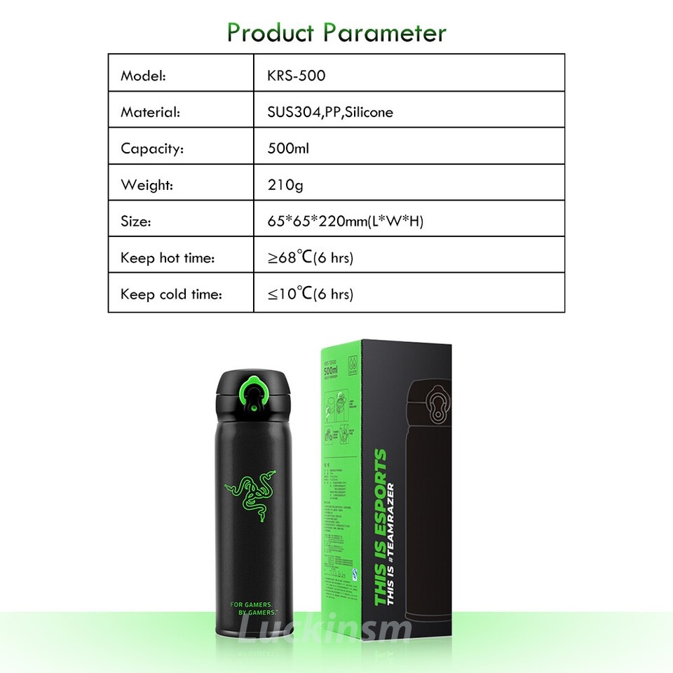 Razer Xthermos Thermos Cup Krs-500 Keep Hot/cold Constant Temperature ...