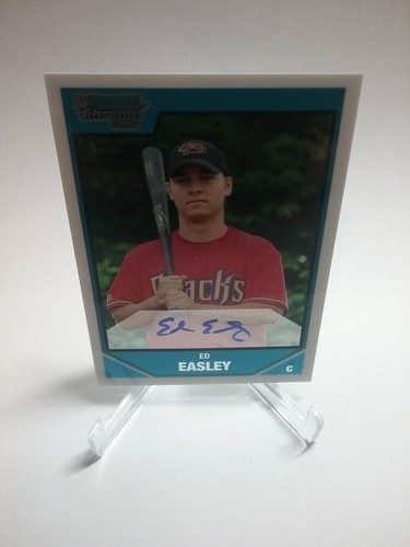 Ed Easley Diamondbacks 2007 1st Bowman Chrome Autographed RC #BDPP137 ...