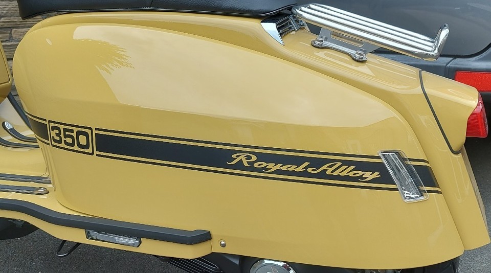 Royal Alloy GP 350 MT Decal Side Panel Stripes in Black Vinyl 010779 ...