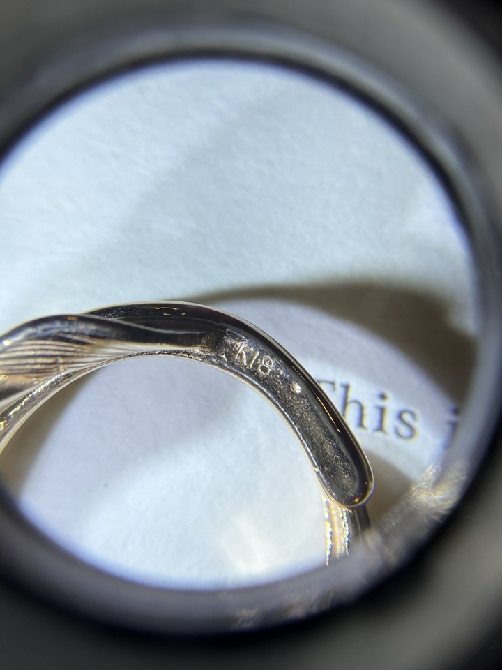 Larry Smith 18k Rosegold Pinkie Kazekiri feather ring | eBay