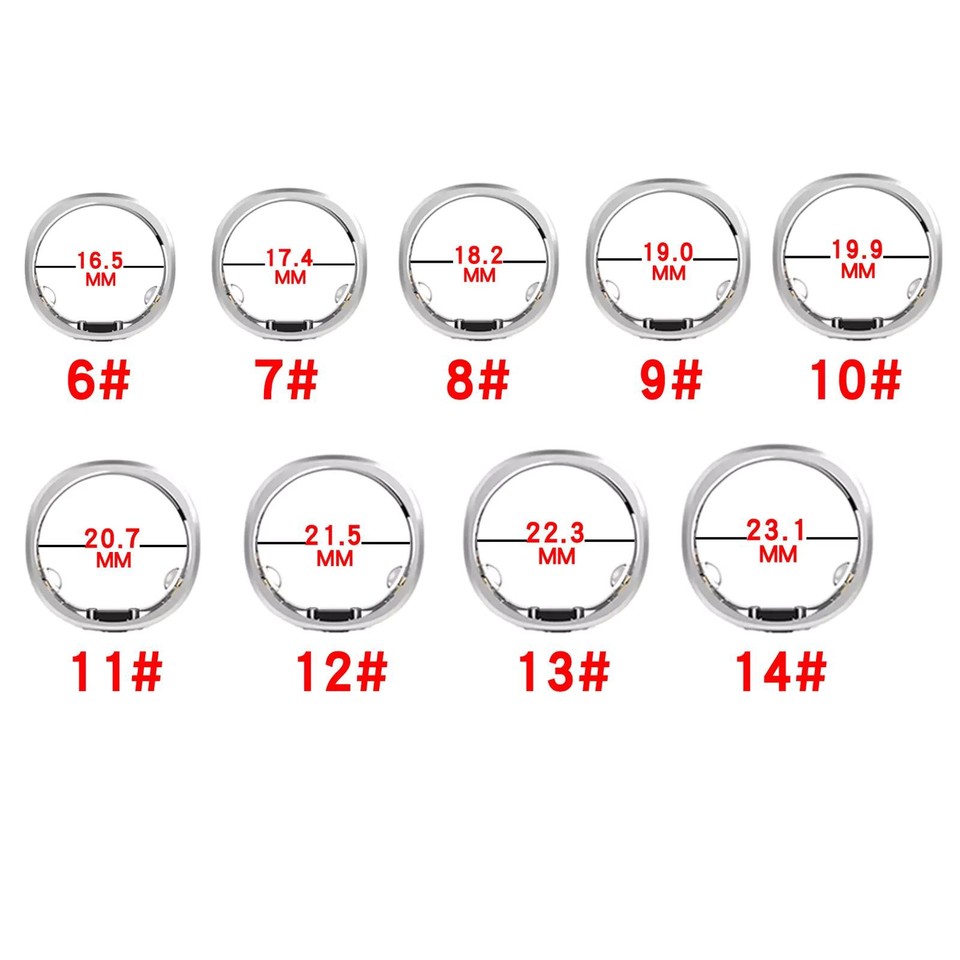 1Pc Type-C 8#-9# (18.2mm-19mm) Smart Ring Charger Charging Case For ...