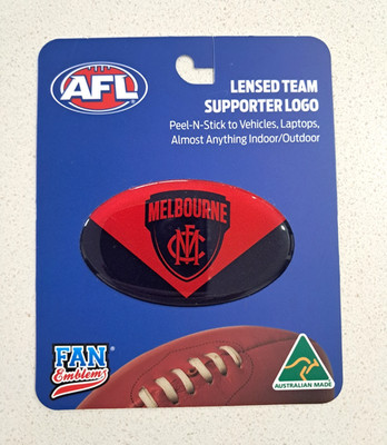 Melbourne Demons Team Supporter Logo Adhesive AFL Fan Emblem | eBay ...