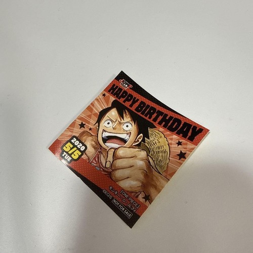 One Piece Jump Shop Birthday Sticker Luffy | eBay