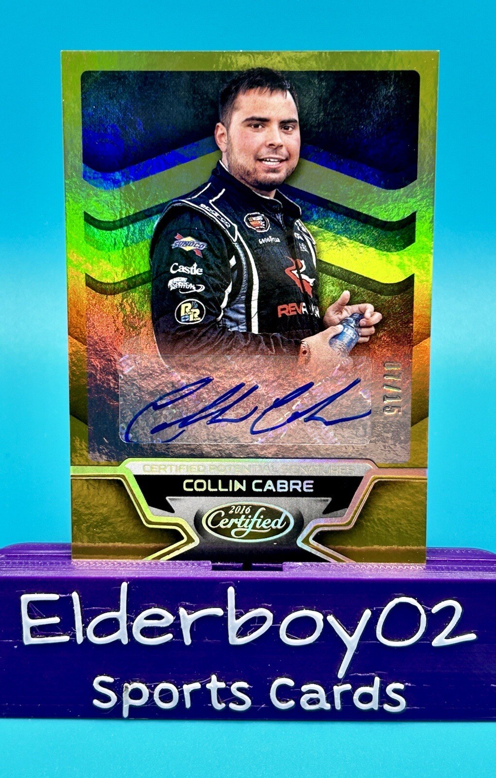 Collin Cabre 2016 Certified NASCAR #100 Mirror Gold /15 Price Guide ...