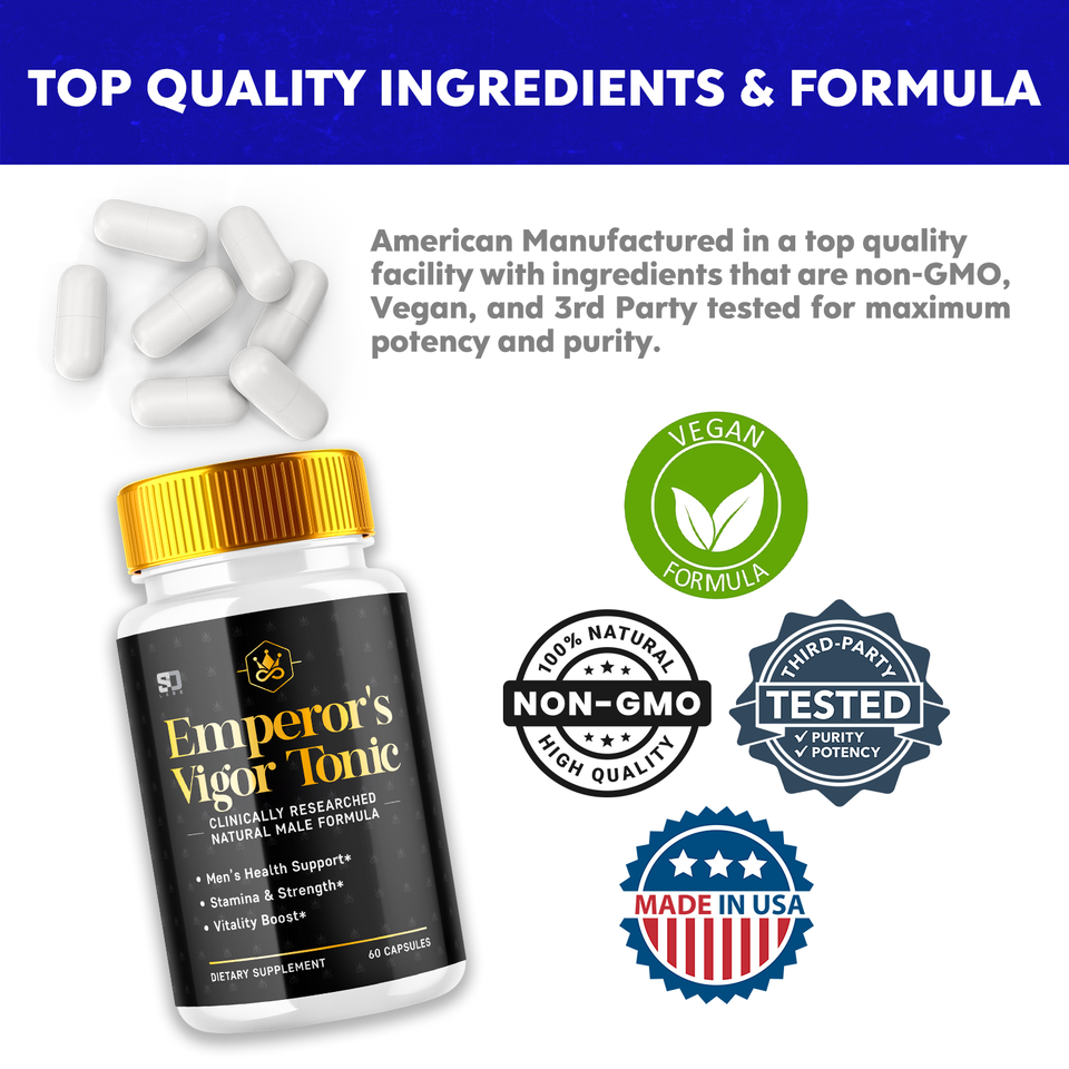 Emperor's Vigor Tonic Supplement for Men, Male Health Pills (3 Pack) | eBay