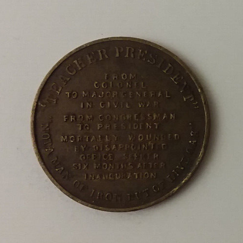 James Garfield 20th President Coin Medal Token 25mm | eBay