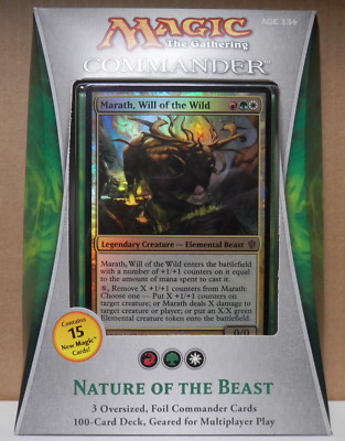 Magic 2013 Commander Nature of the Beast Deck + Bonus Item 653569832430 ...
