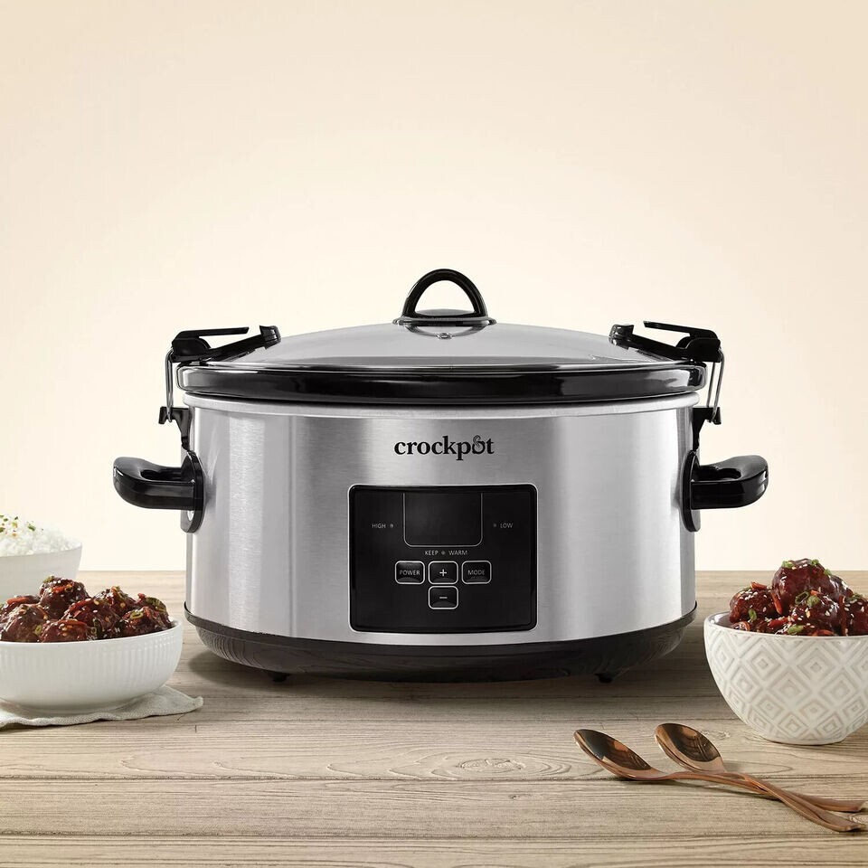 Crock-Pot Cook & Carry 7qt Slow Cooker - Silver for sale online | eBay