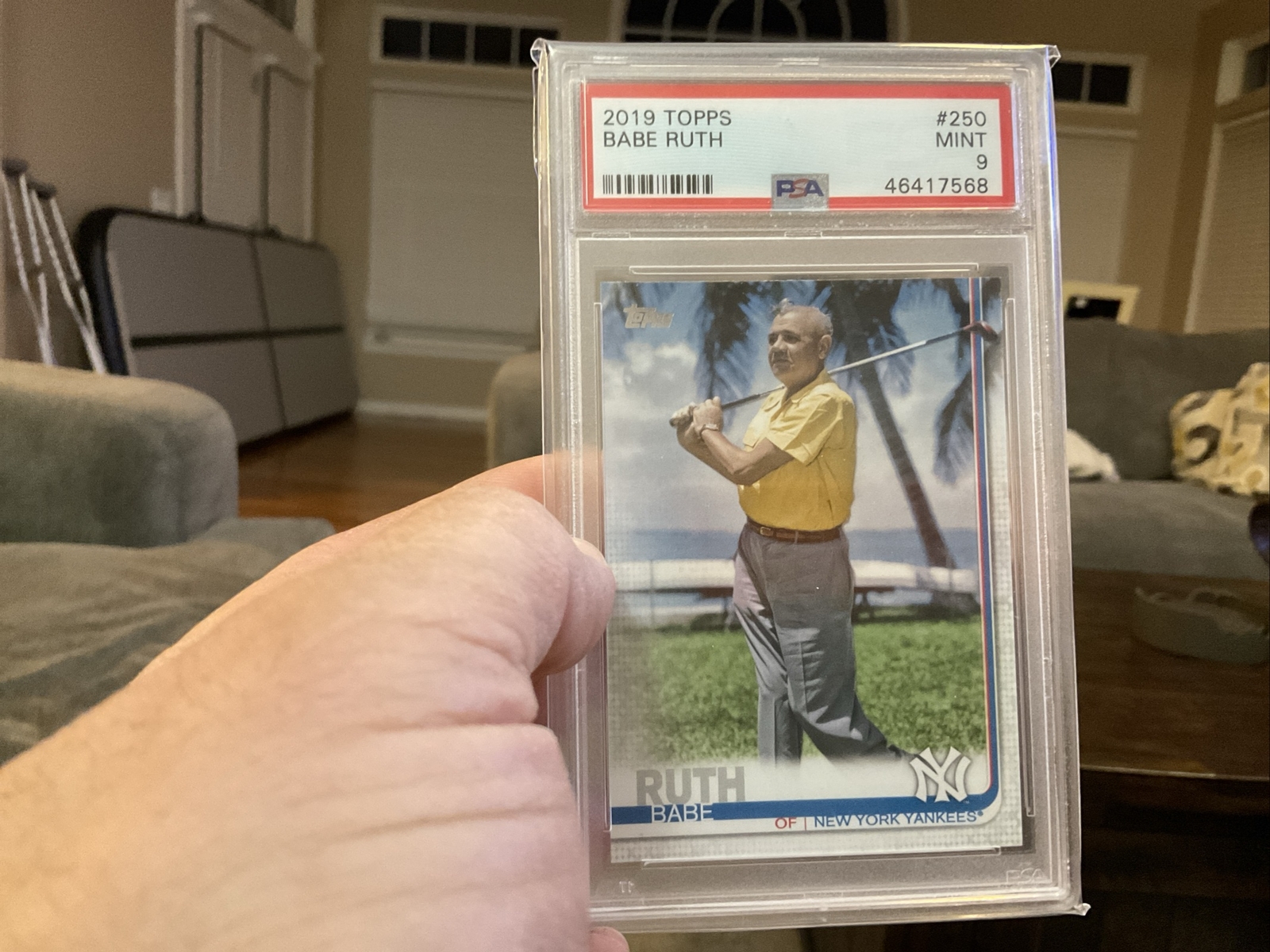 Topps Legend Variation Babe Ruth Golf Card #250 - Ultra Ultra RARE ...