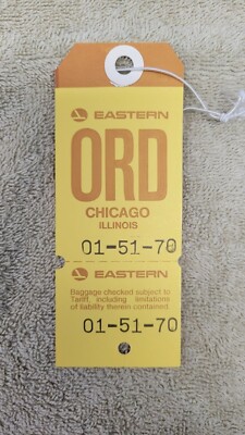 Eastern Airlines ORD - Bag Tag new and unused | eBay