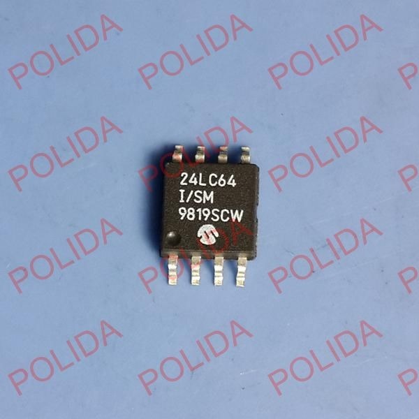5PCS EEPROM IC MICROCHIP SOP-8W 24LC64-I/SM 24LC64T-I/SM 24LC64I 24LC64 ...
