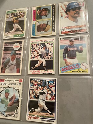 Reggie Jackson 13 Card Collection: Kellogg’s 3D 1970 Included. VG -EX ...