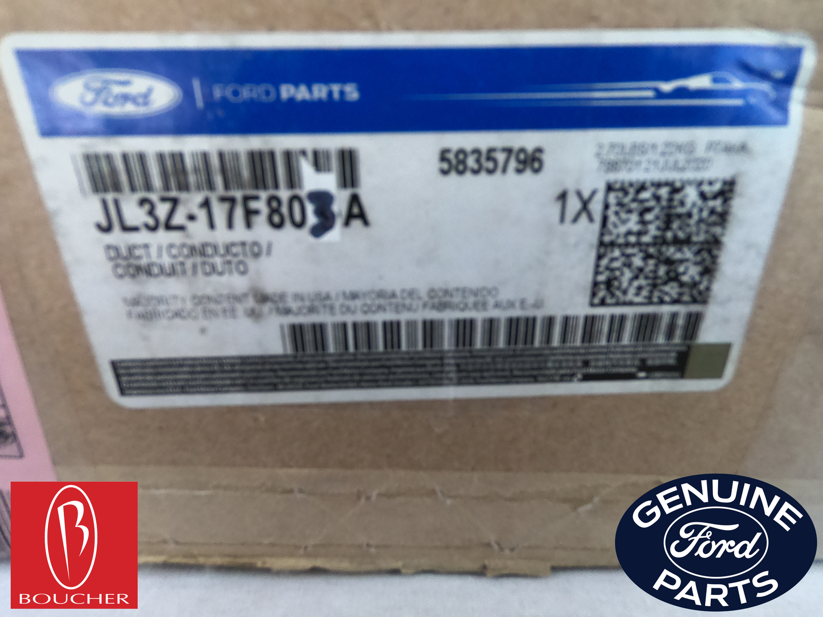 2018-2020 F-150 Front Bumper -Left Side Air Duct JL3Z17F803A | eBay