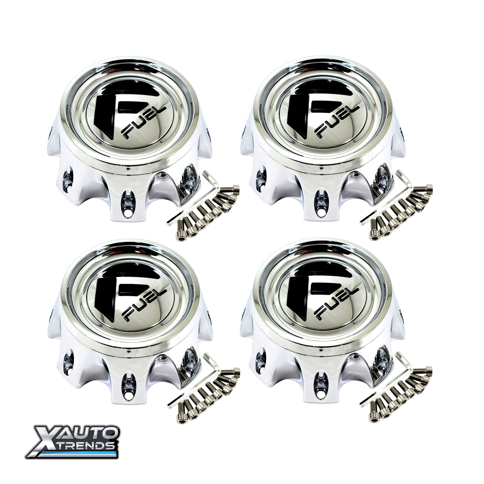 4 x Fuel Off-Road Chrome Wheel Center Cap 1006-34 | eBay