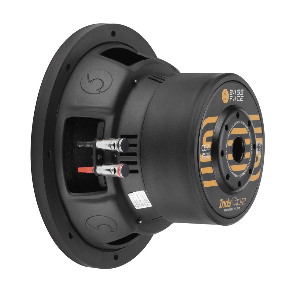 Bassface IndyS10/2 1000W RMS 10"Inch DVC 2x2Ohm Car Sub Bass Subwoofer ...