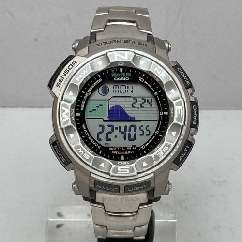 Casio ProTrek PRW-2500T-7JF 2.22inch Titanium Solar Radio Watch 8 ...
