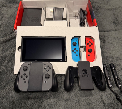 Nintendo Switch 128GB - Red/Blue, All OG hardware plus Extra Joycons ...