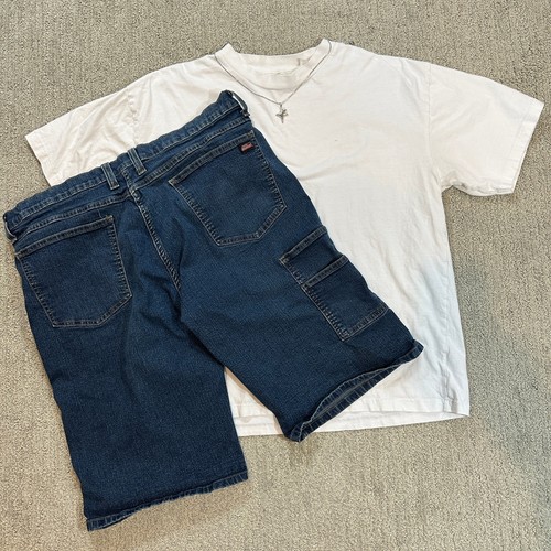 Y2K Surf Style Dark Blue Dickies Baggy Carpenter Jorts | eBay