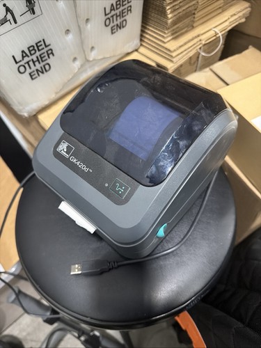 ZEBRA GK420D THERMAL BARCODE LABEL PRINTER - NO POWER SUPPLY | eBay