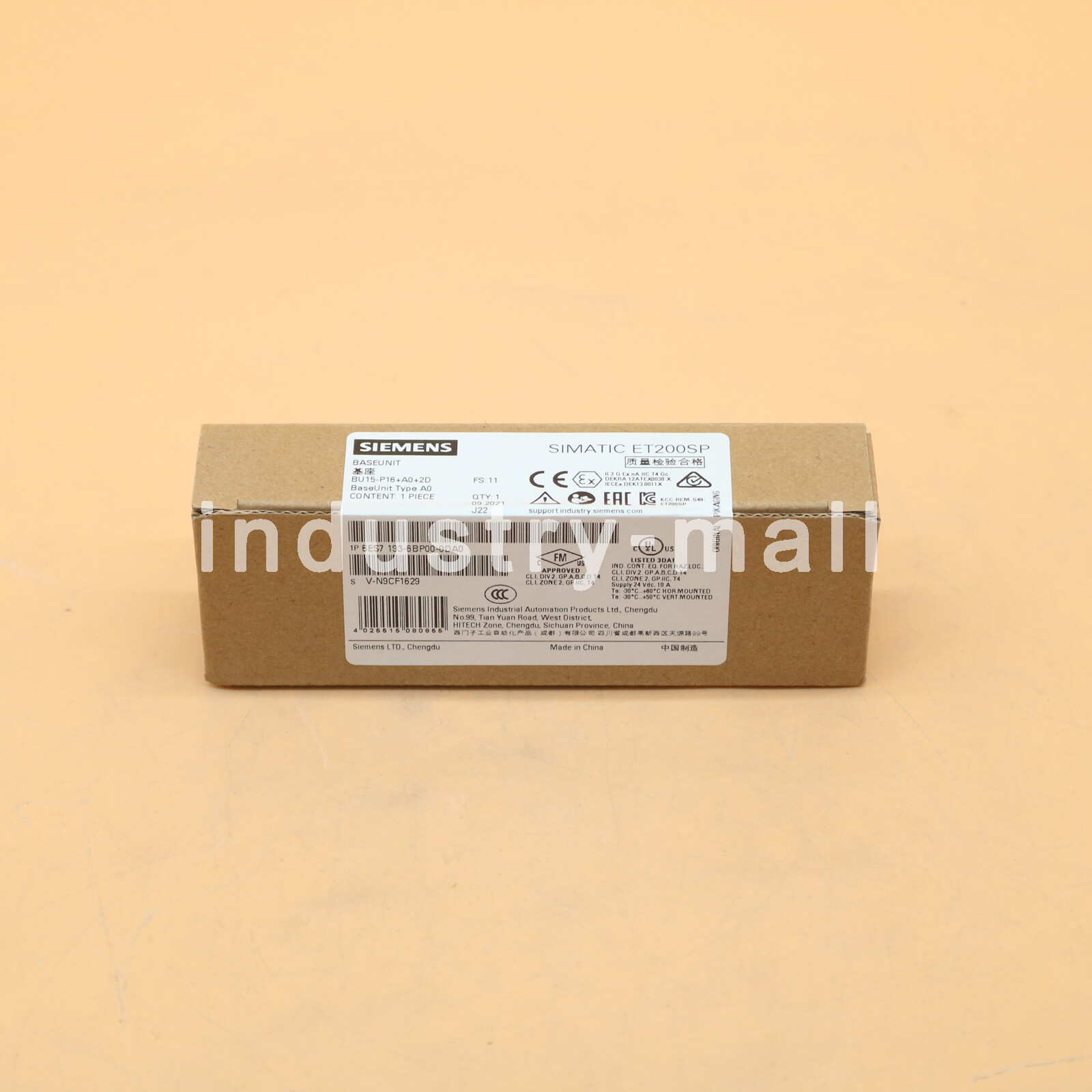 NEW 1PS SIEMENS 6ES7 193-6BP00-0DA0 Base unit module IN BOX 1 year ...