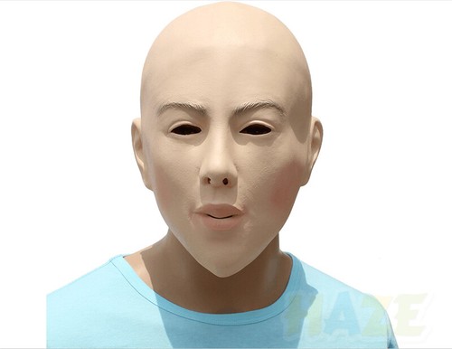 Realistic Female Bald Mask Latex Cosplay Mask Masquerade Props Unisex ...