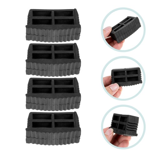 4 Pcs Non-slip Feet Extension Ladder Pads Rubber Caps for Step Ladders ...