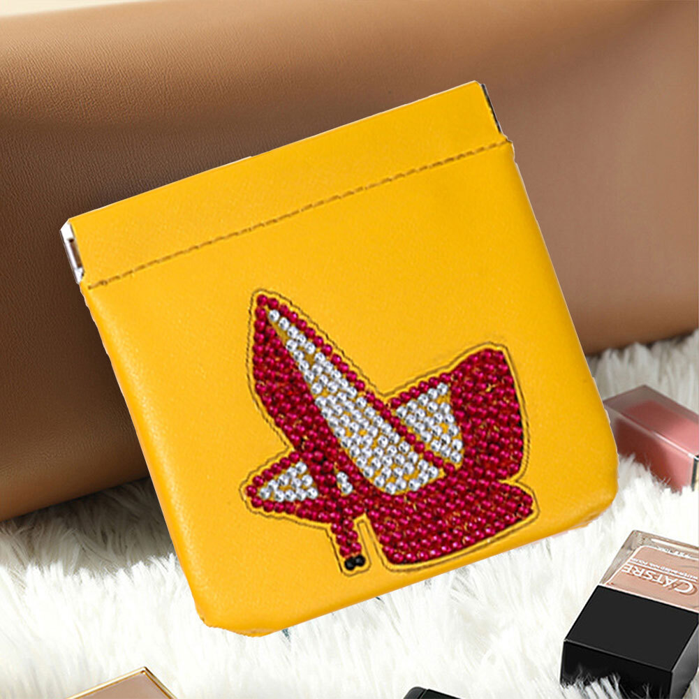 Artificial Leather Cosmetics High Heel Diamond Painting Tote Bags Set ...