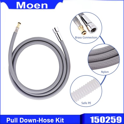 Moen 150259 Kitchen Faucet Pull Down Hose Nylon Flexible Hose ...